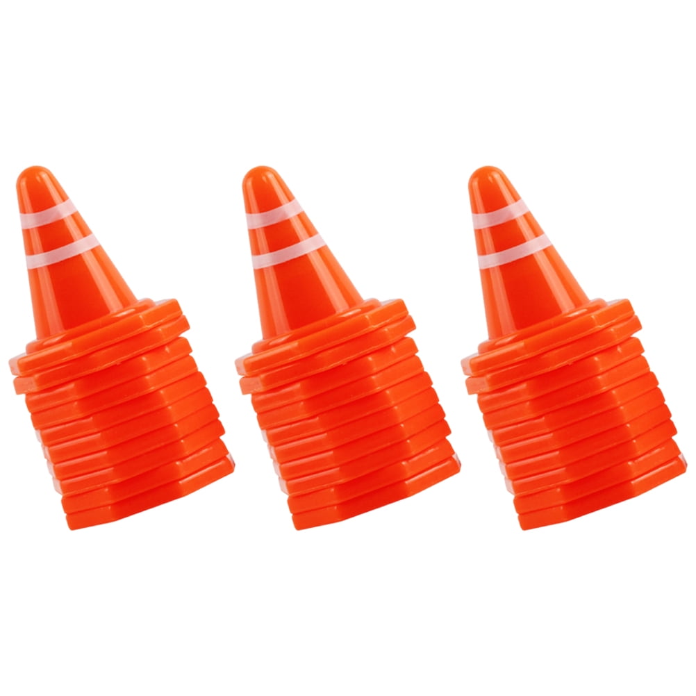 CTIRCHIU 50Set Tiny Cones Toy Traffic Signs for Kids Imagination ...