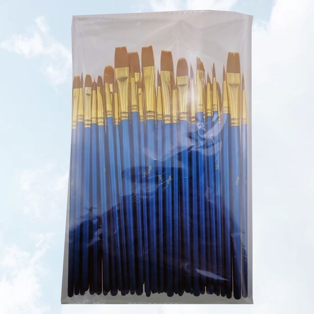 CTIRCHIU Oil Painting Brushes Paintbrush Sets Blue 50Pcs - Walmart.com