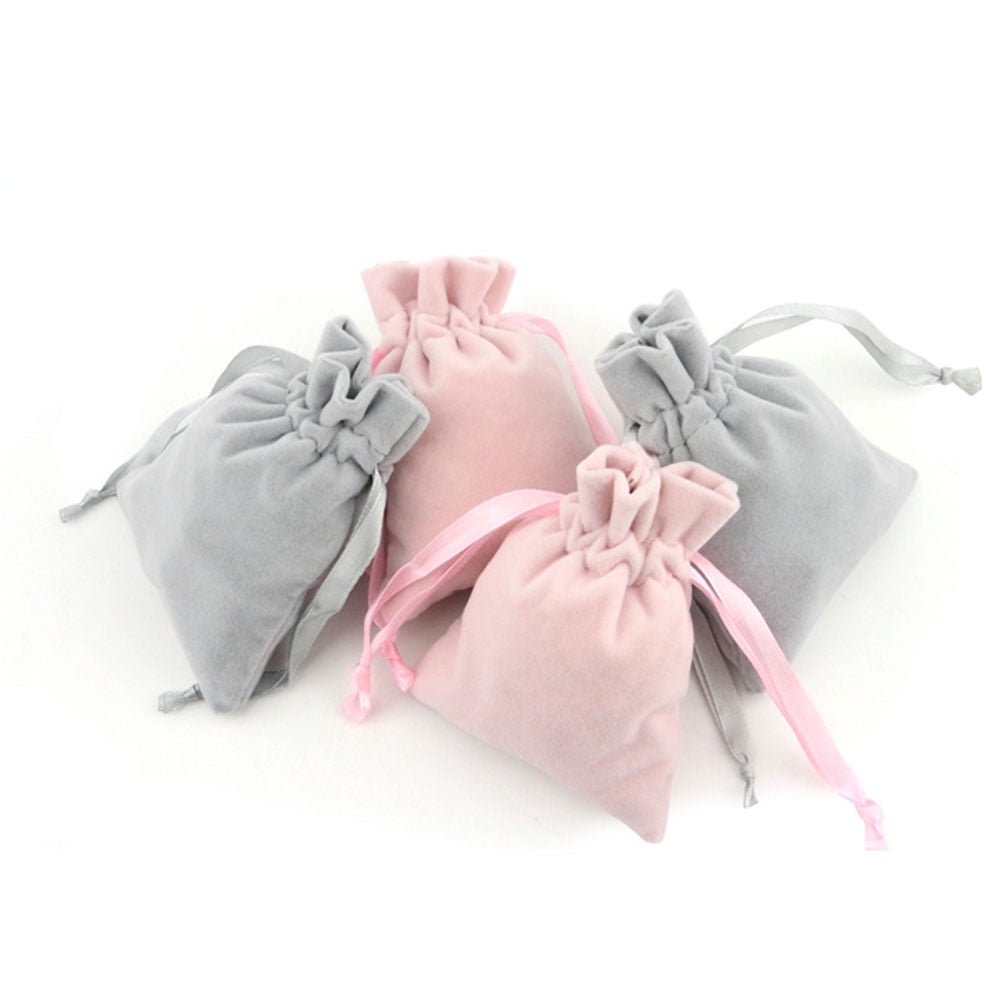CTIRCHIU 6 Pcs Drawstring Bags Small Cloth Grey for Organization Women ...