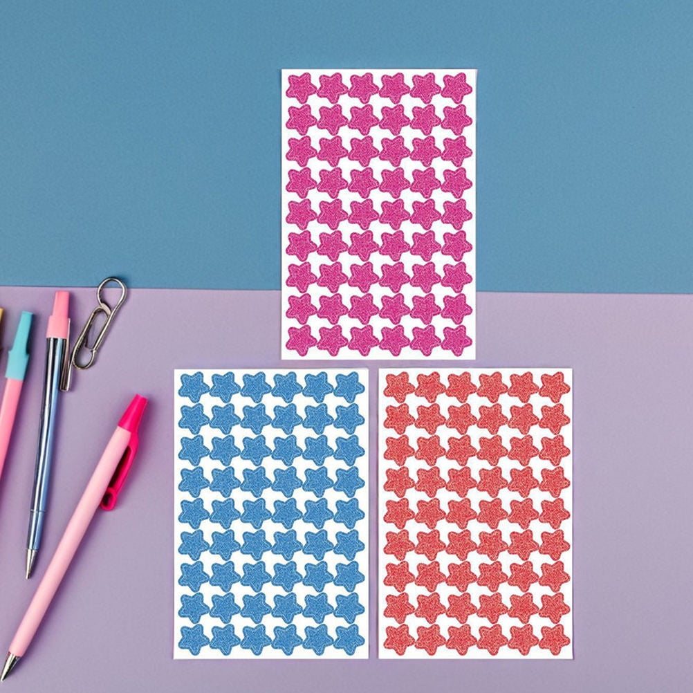 CTIRCHIU 6 Sheets Of Holographic Behavior Chart Stickers Assorted Color ...