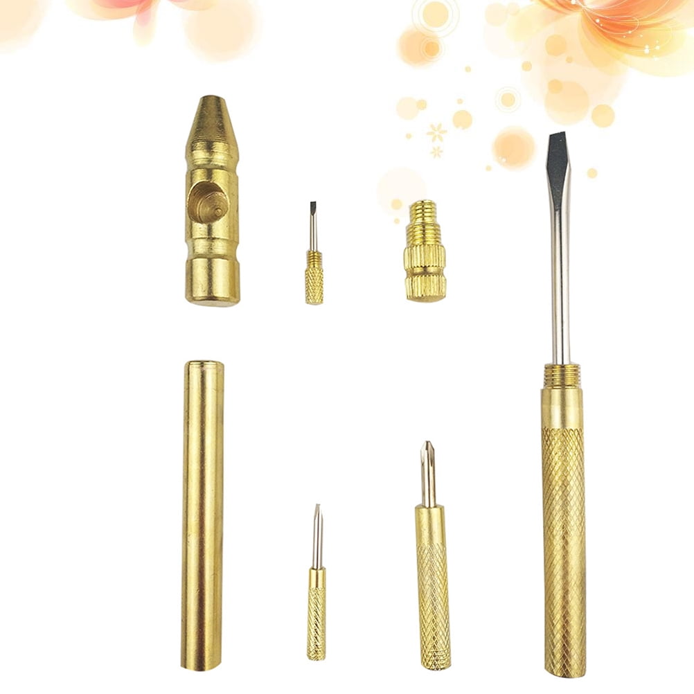 CTIRCHIU Dual Head Small Hammer Screwdriver Golden 6Pack - Walmart.com