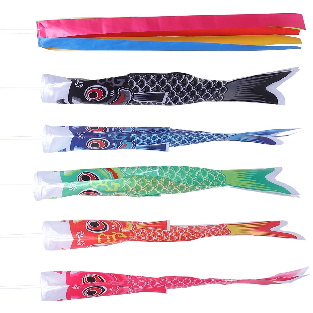 CTIRCHIU 6Pcs Carp Shape Flags Garden Decoration with Warp Knitting ...