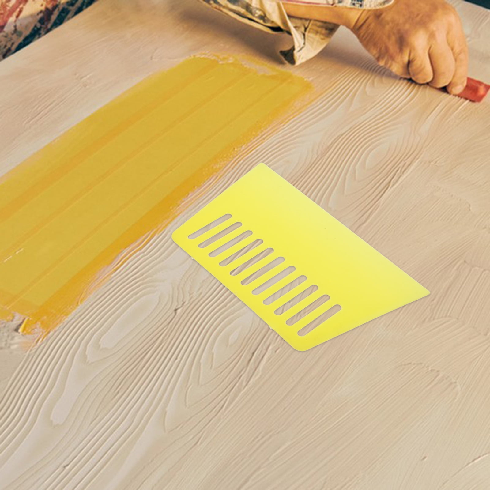 CTIRCHIU Multifunctional 6pcs Yellow Plastic Scraper for Smoothing ...