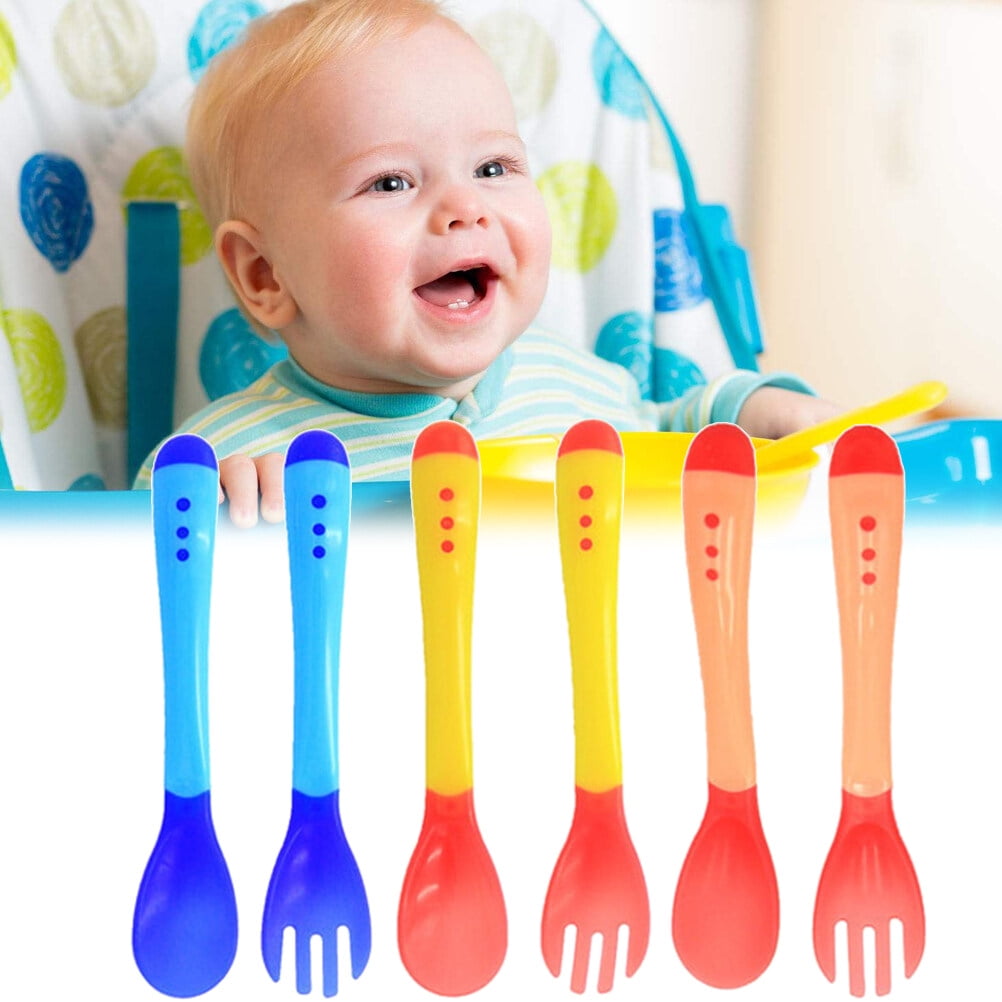 CTIRCHIU 6-Pack Safety Feeding Spoons with Temperature Sensitive Color ...
