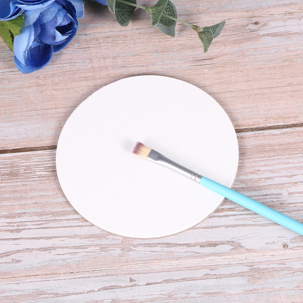 CTIRCHIU 8Pcs Canvas Panel for Painting Circular Canvas Boards Hobby ...