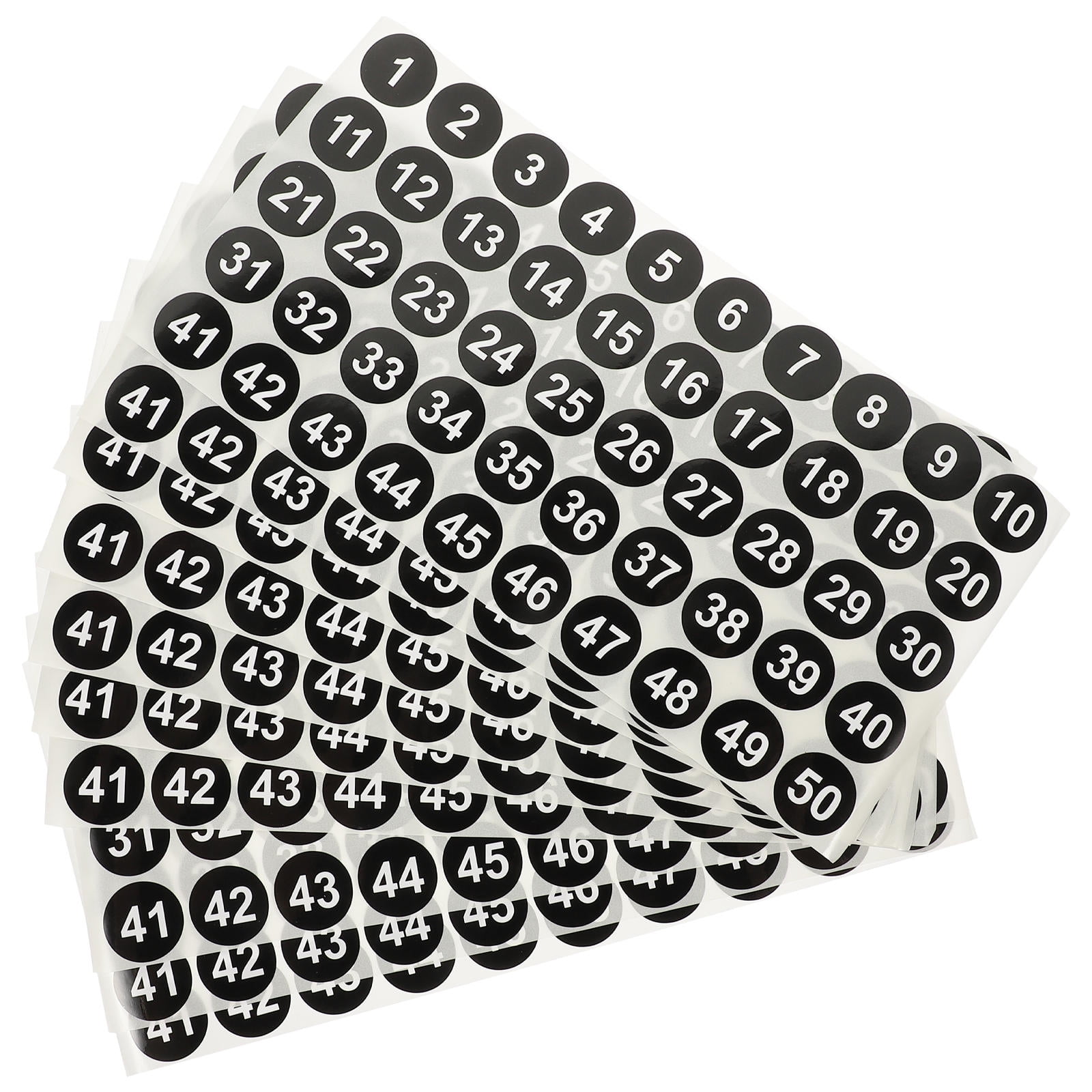 CTIRCHIU 8Pcs Marking Number Stickers Black for Key Organization 2.54Cm ...
