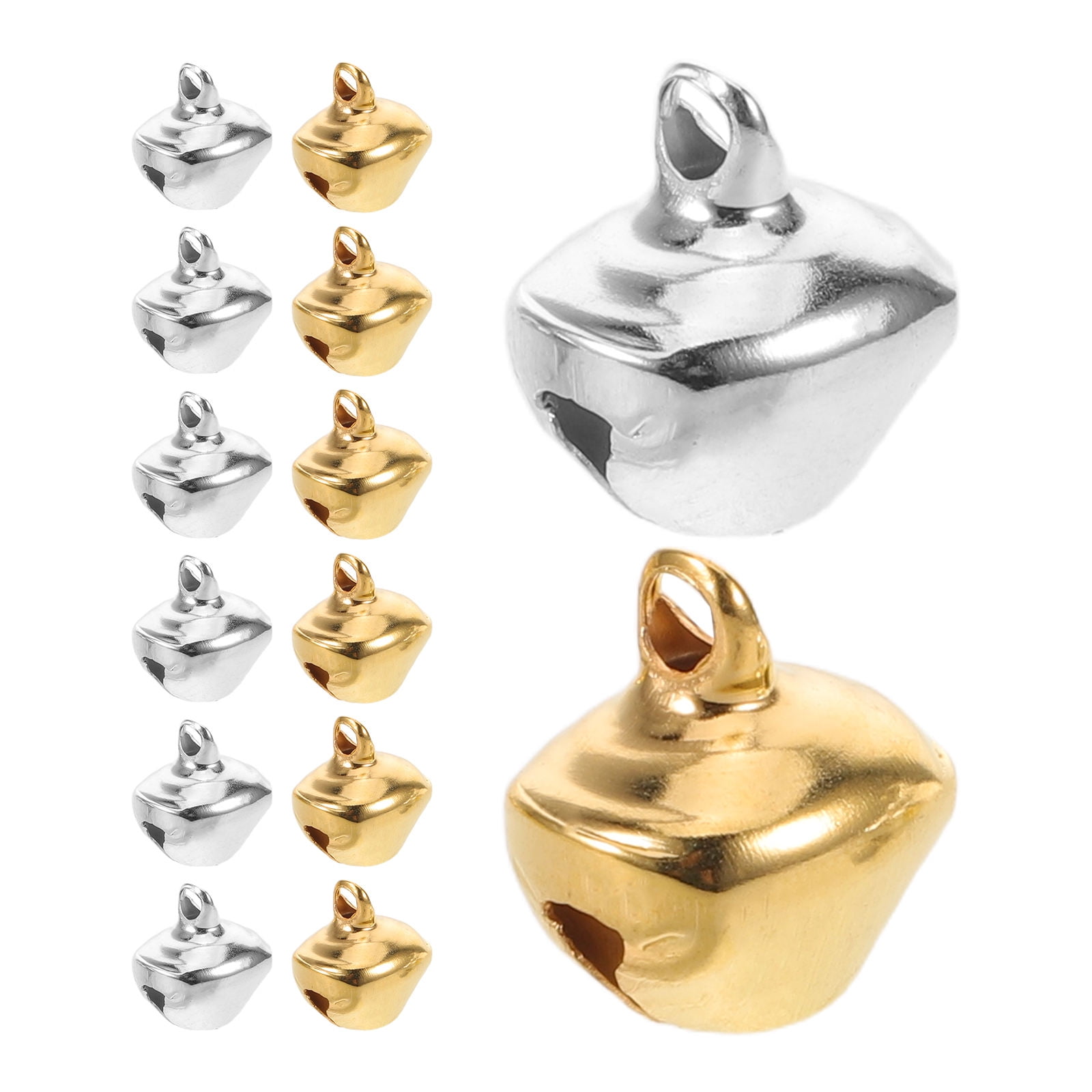 CTIRCHIU Assorted Color Copper Jingle Bells for Decoration 14mm Elegant ...