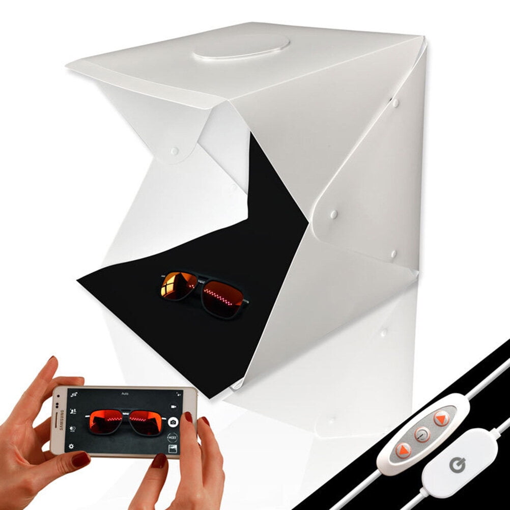 CTIRCHIU LED Light Box Portable Photo Studio Cube Tent White 1 Set ...