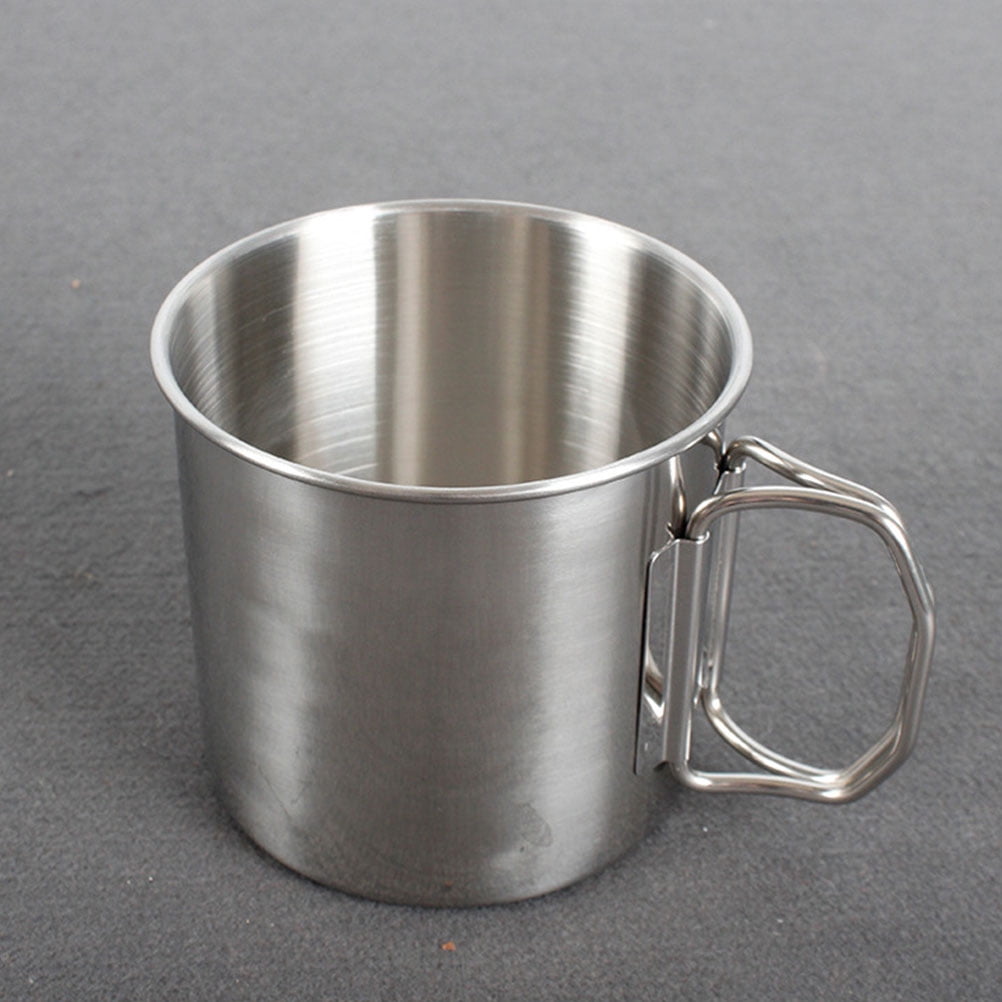 CTIRCHIU Backpacking Cup Foldable Coffee Cup Silver for Outdoor ...