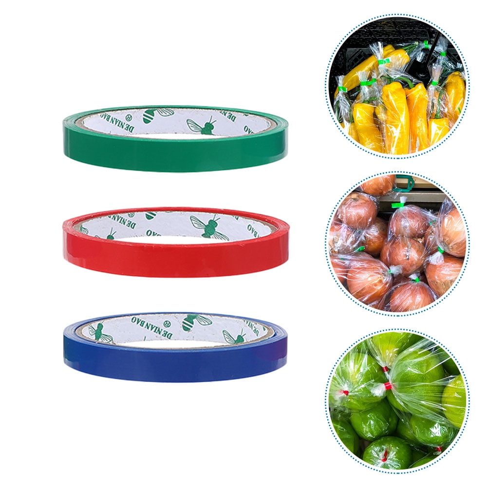 CTIRCHIU Bakery 12 Rolls Sealing Tapes for Meat Packing Red Blue Green ...