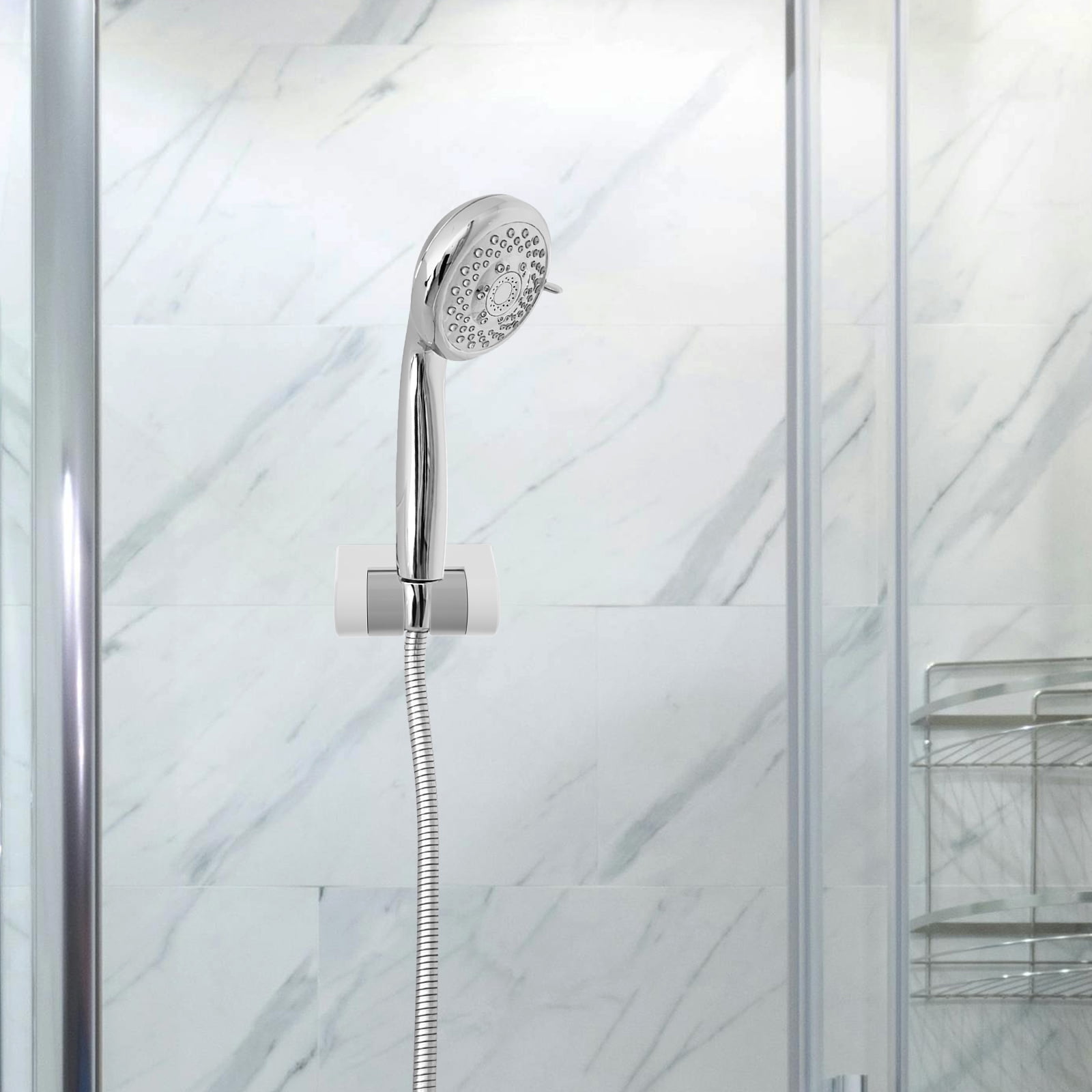 CTIRCHIU Adjustable Beige Handheld Shower Head Holder No Drill Wall ...
