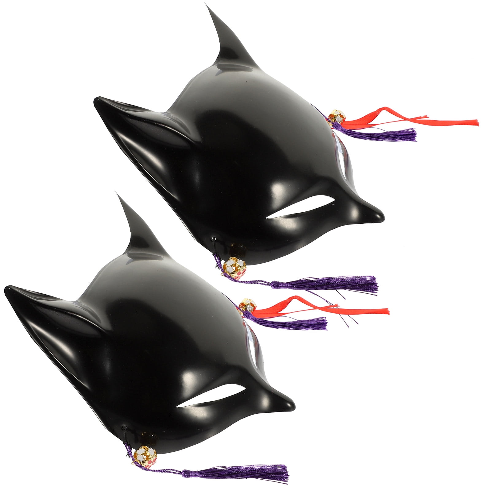 CTIRCHIU Blank Masks Fox Shape Diy For Creative Art Projects 2Pcs ...