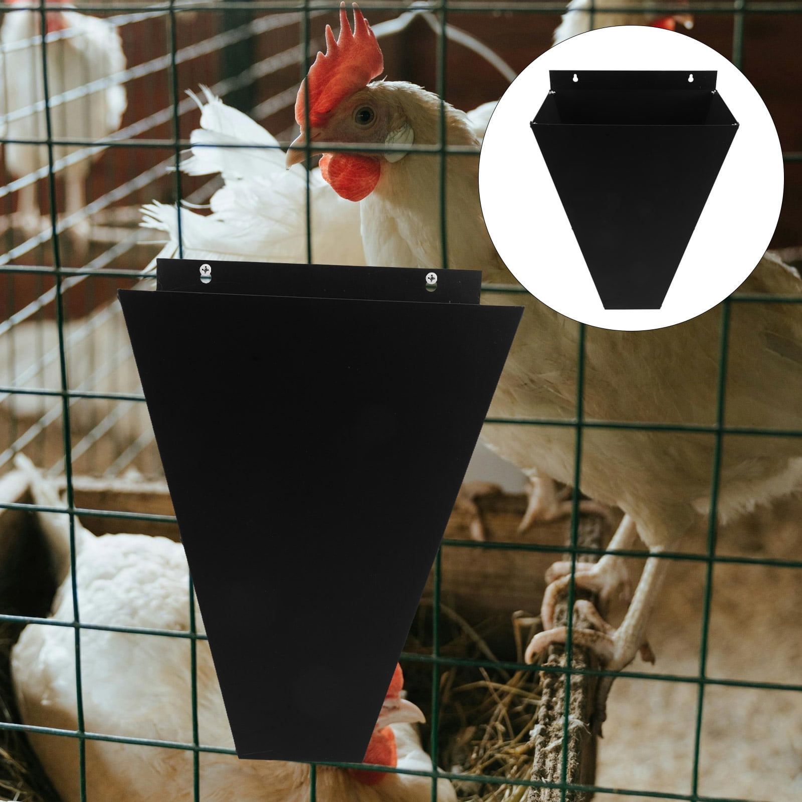 CTIRCHIU Chicken Processing Cone for Home Use Black Metal Funnel with ...