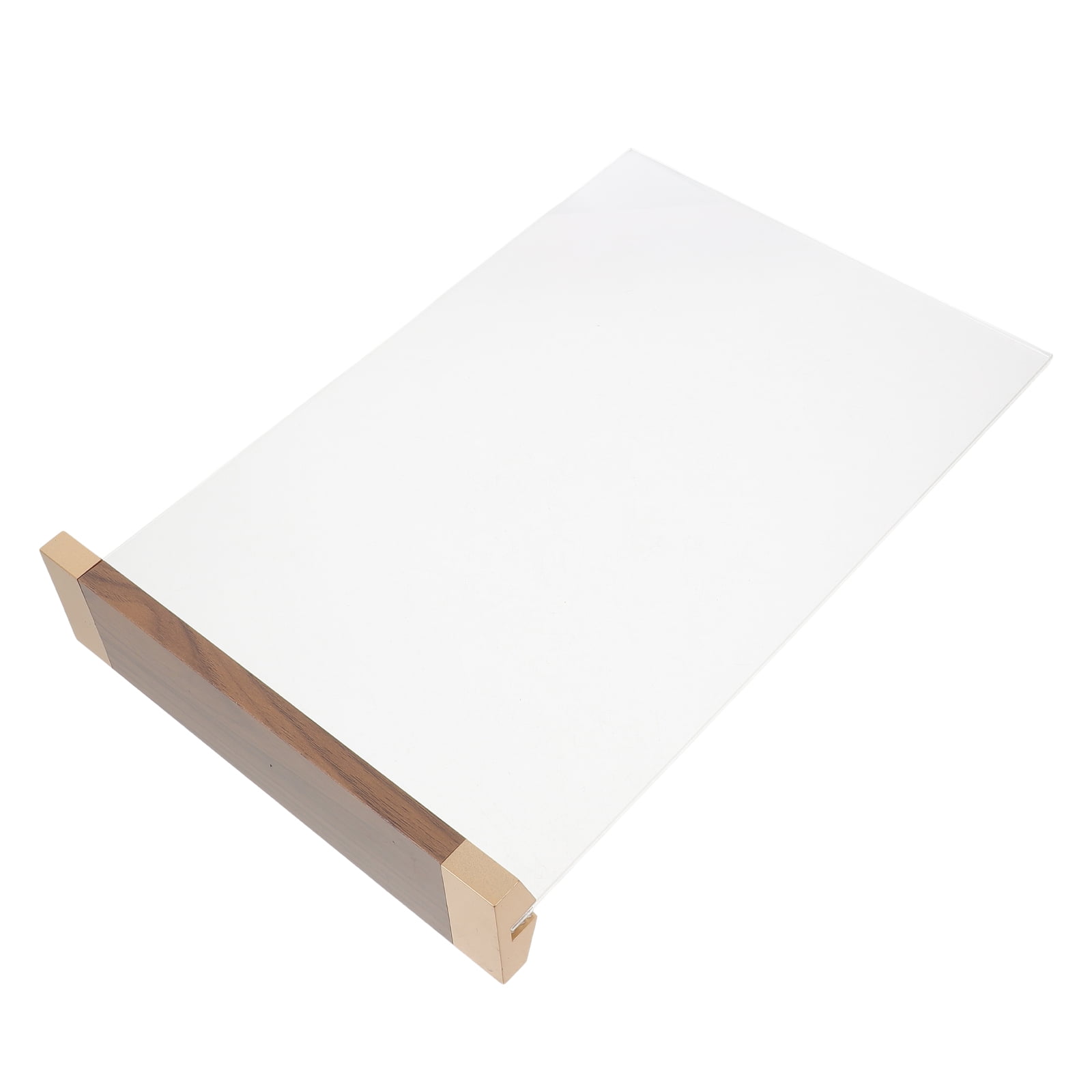 CTIRCHIU Walnut Business Card Display Stand Tabletop Sign Holder for ...