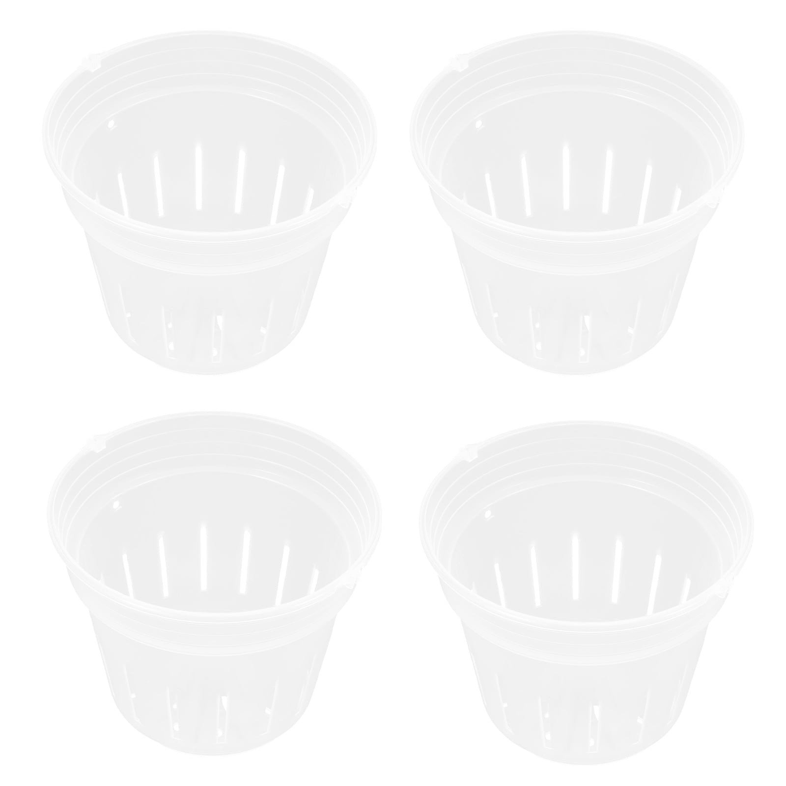 CTIRCHIU 4Set Large Clear Plastic Planters for Indoor Gardening with ...
