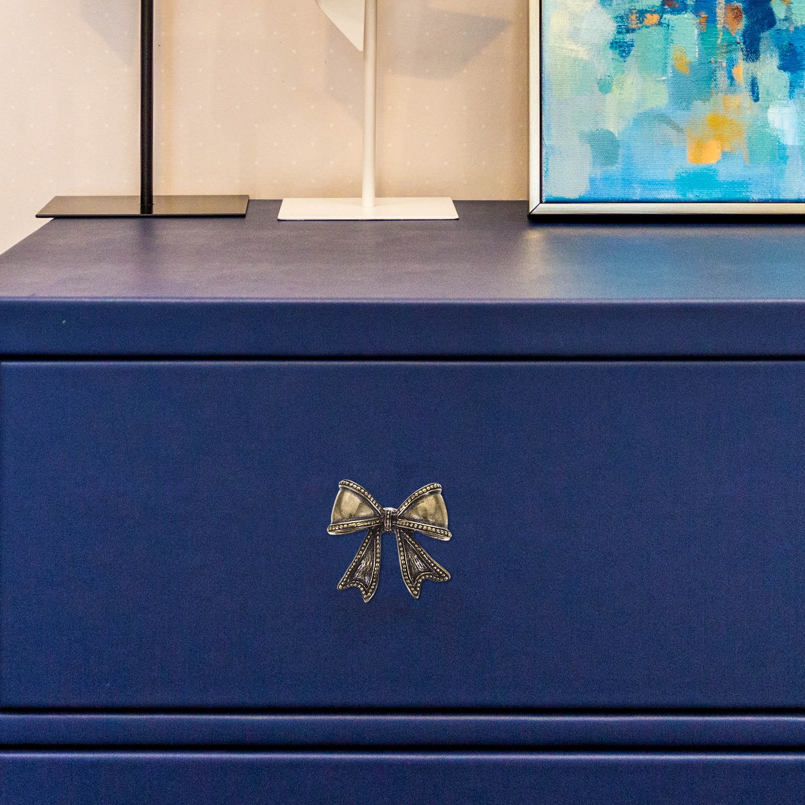 CTIRCHIU Brass Bow Drawer Handle, Coffee, Smooth Finish, Elegant and ...