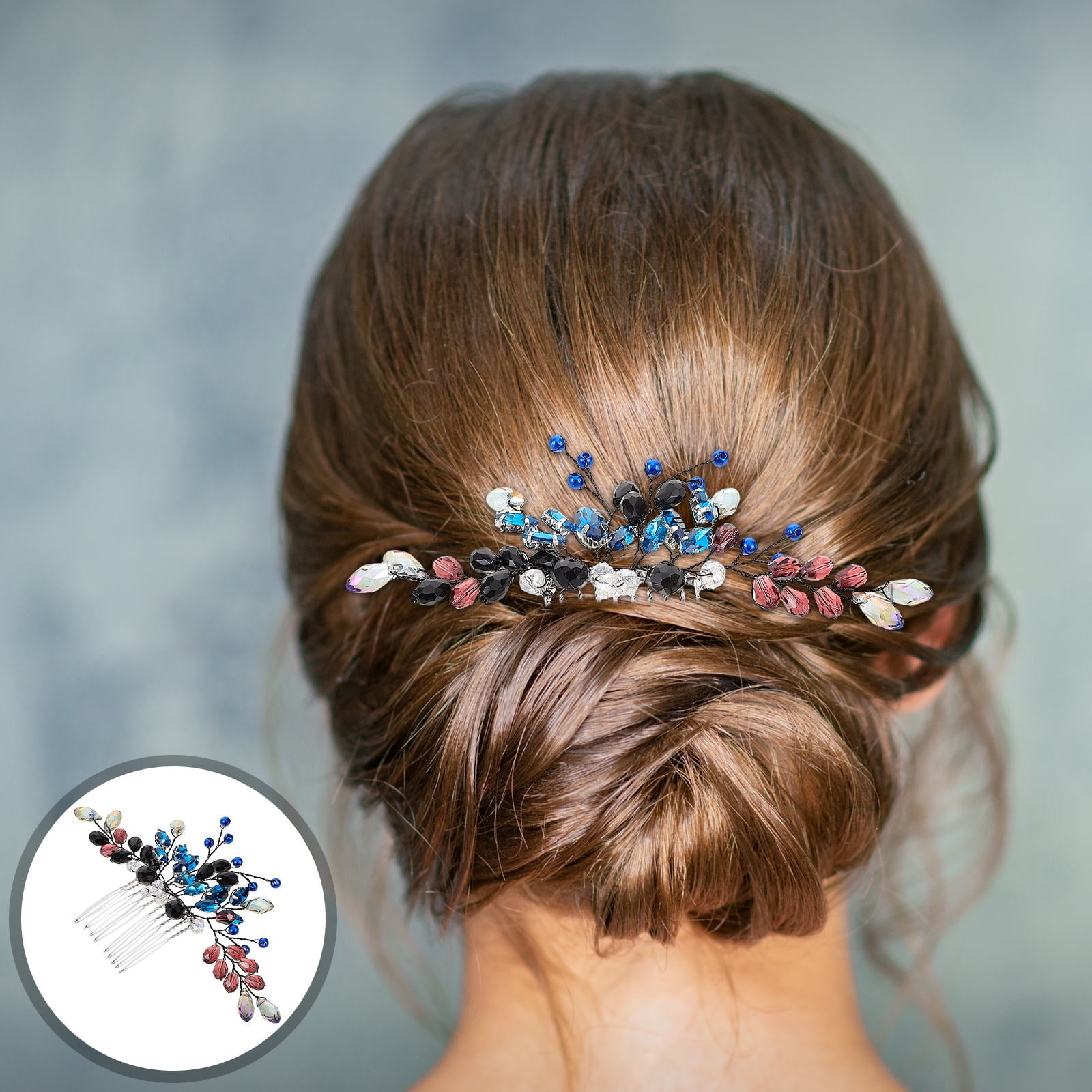 CTIRCHIU Crystal Wedding Hair Comb Provides Luxury Decoration for ...