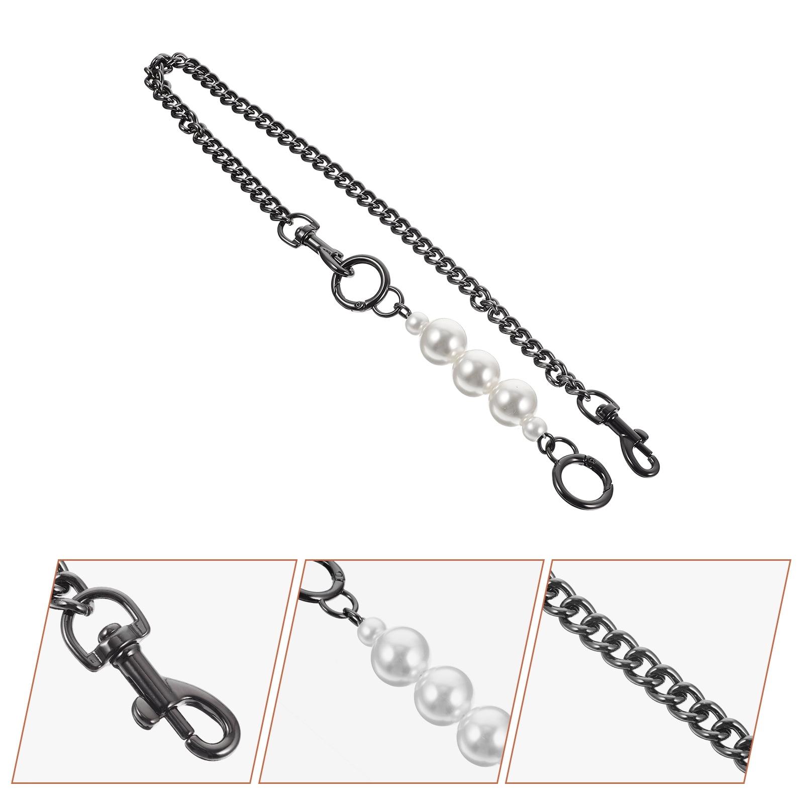 CTIRCHIU Dark Grey Design Handbag Replacement Chain for DIY Clutches ...