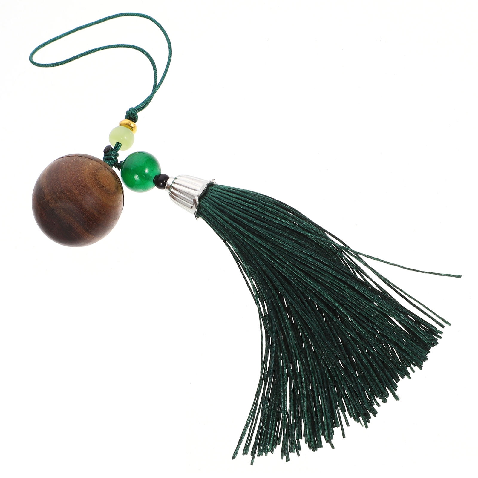 CTIRCHIU Black Sandalwood Tassel Pendant Phone Charm with Fringe, 1 Set ...