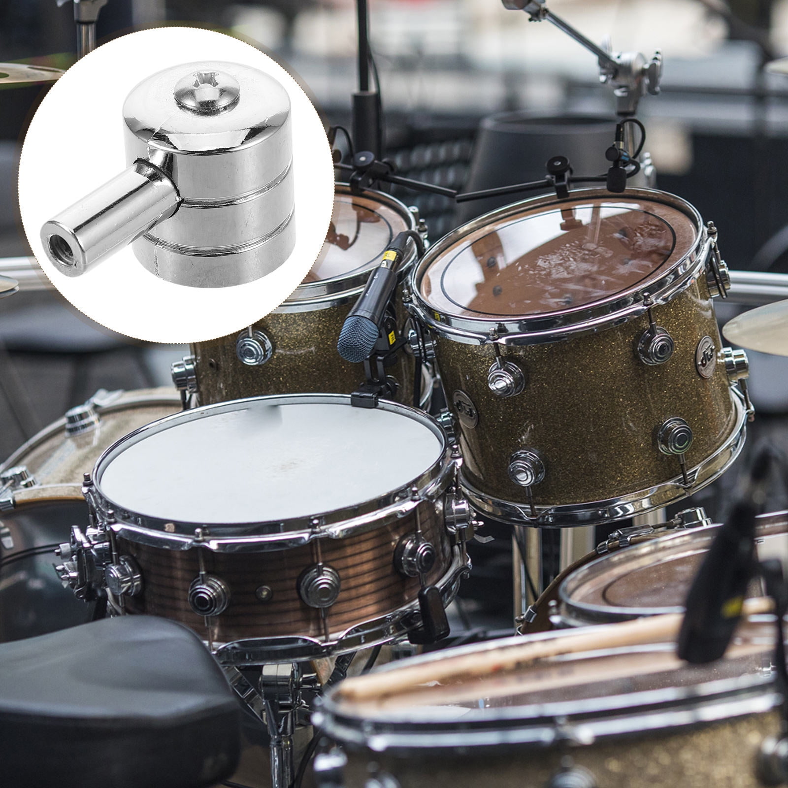 CTIRCHIU Drum Lug Accessories Silver Drum Mounting Ear Enhanced Sound ...