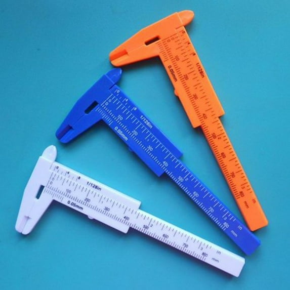 CTIRCHIU Durable White Plastic Vernier Caliper for Internal External ...