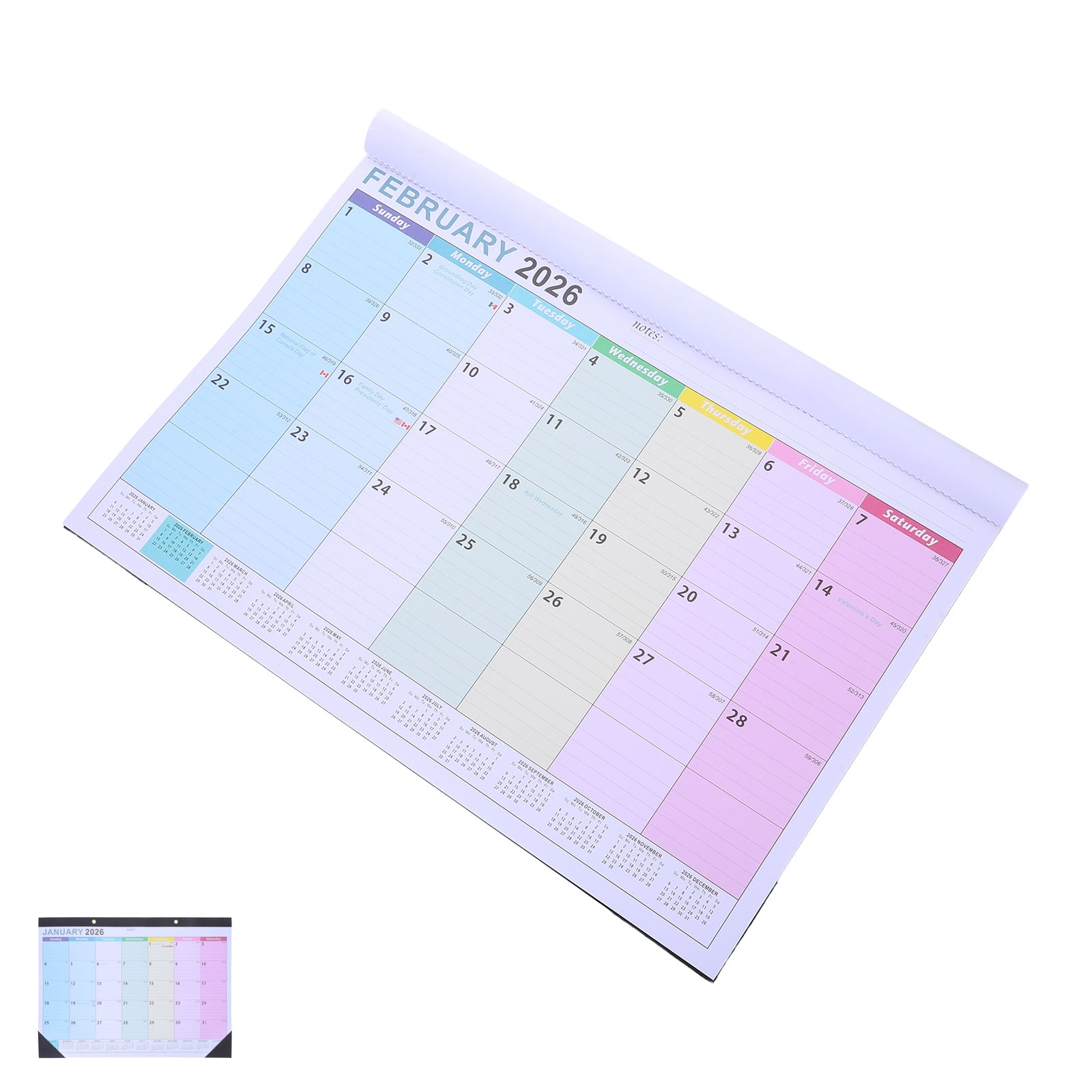 CTIRCHIU 2026 Wall Calendar for Home Office - Easy Date Access, and ...