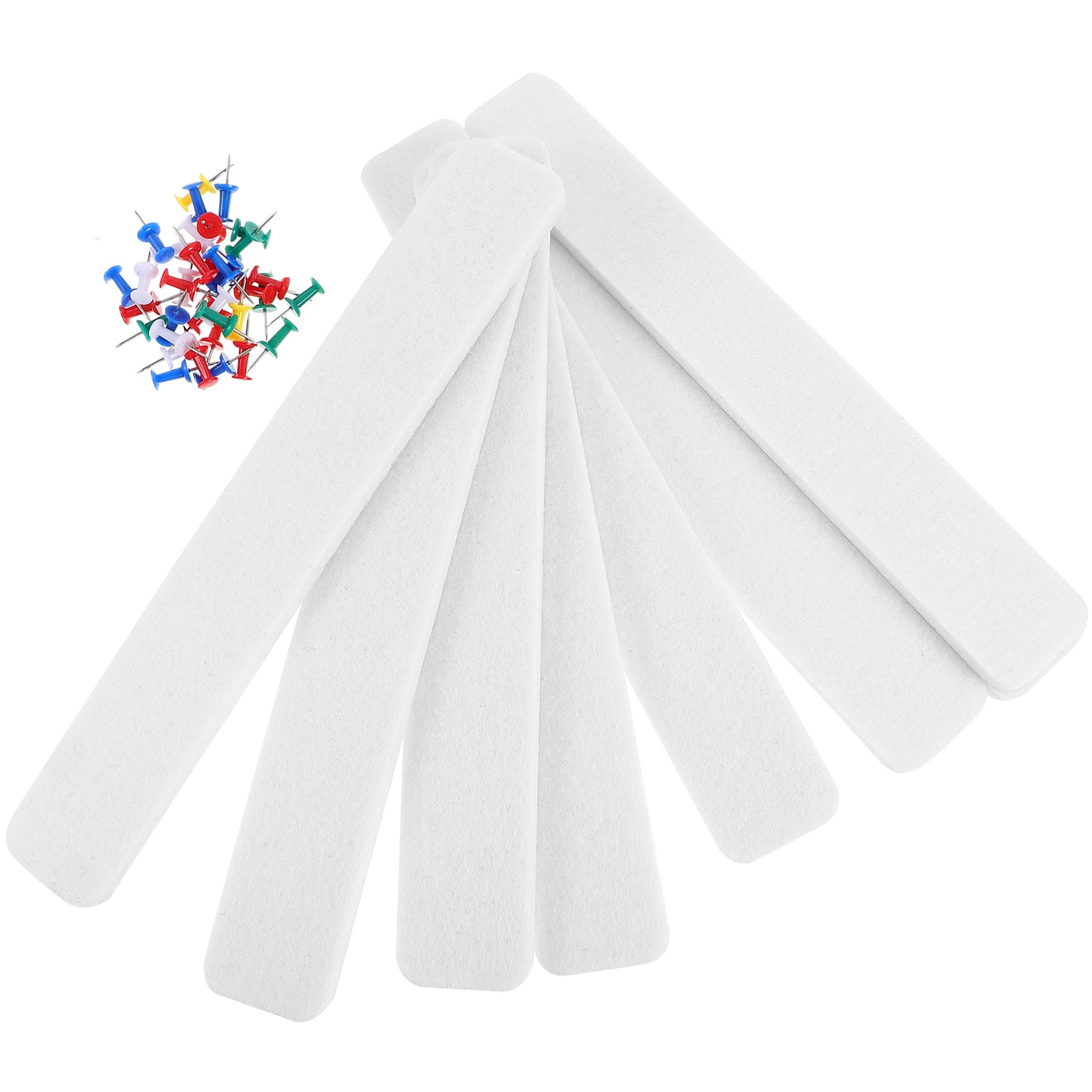 CTIRCHIU Felt Board Strips with Colored Tacks for Notice Board and ...