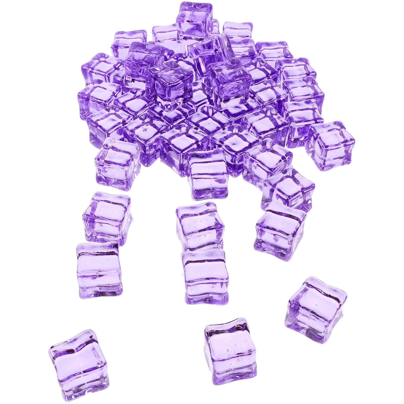 CTIRCHIU Decorative Plastic Ice Cubes 50pcs Fish Tank Vase Filler 0.7×0 ...