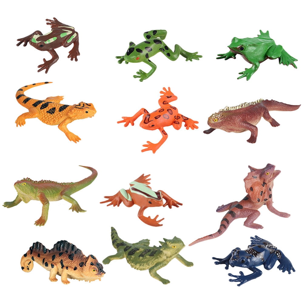 CTIRCHIU Set of 12 Animal Figurines Wild Animal Models for Kids and ...