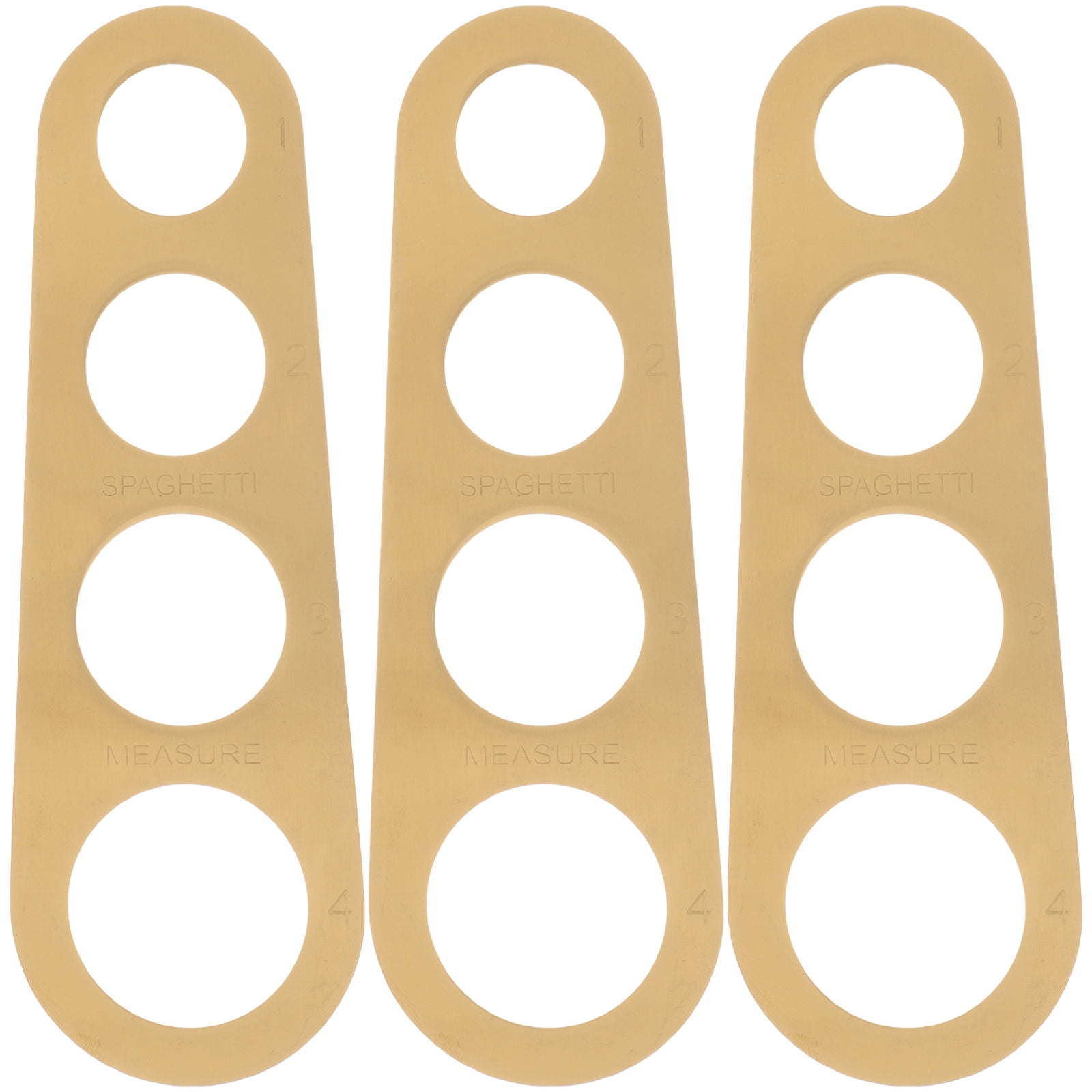 CTIRCHIU Set of 3 Golden Pasta Rulers for Home Kitchens, Ideal for ...