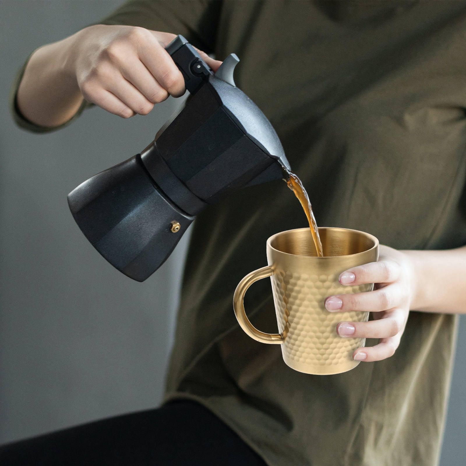 CTIRCHIU Insulated Coffee Mug Stainless Steel Suitable for Cold and Hot ...