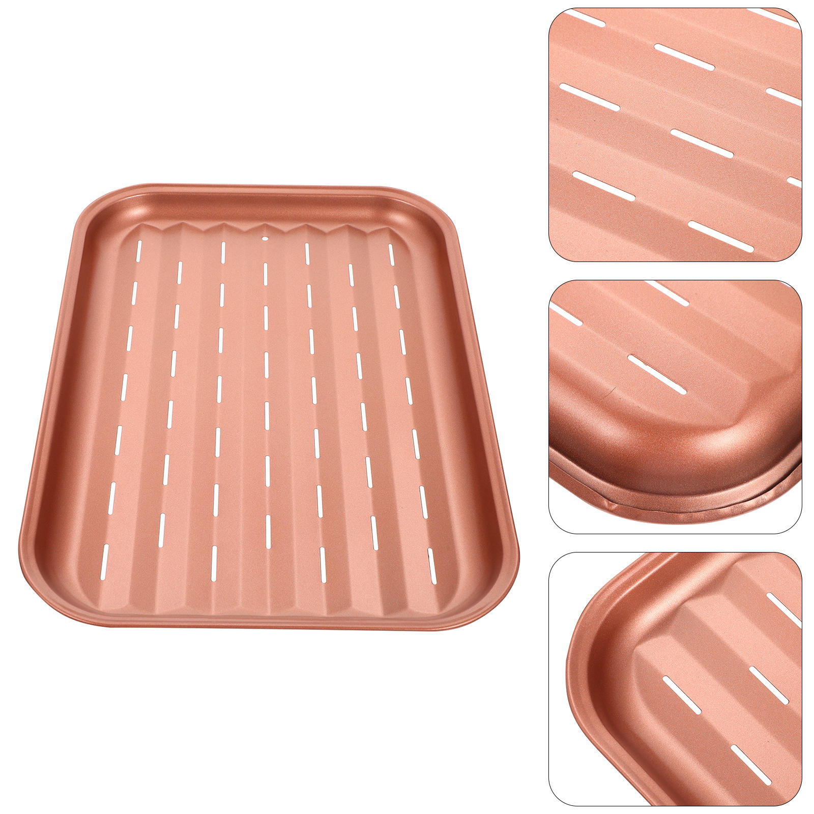 CTIRCHIU Holidays Barbecue Plate Black Carbon Steel 1Pcs Non-Stick Bbq ...
