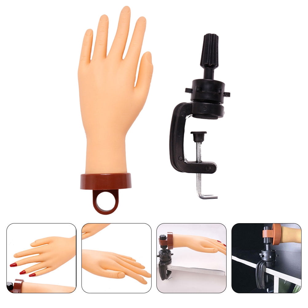 CTIRCHIU Hand Model for Nail Flexible PVC Design for Beginners 1Set ...