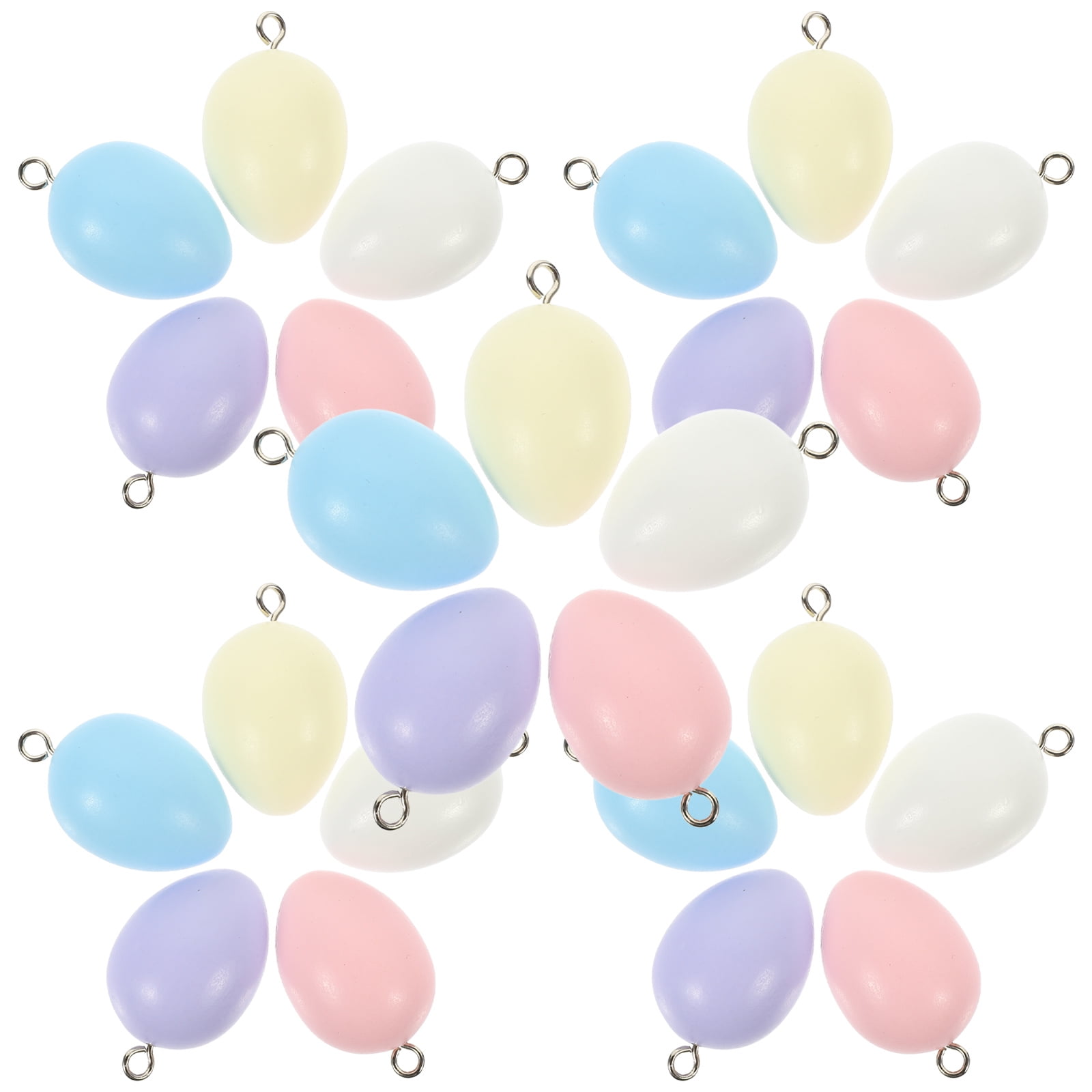 CTIRCHIU Hanging 25Pcs Wooden Egg Shape Pendant For Home Decor Diy ...