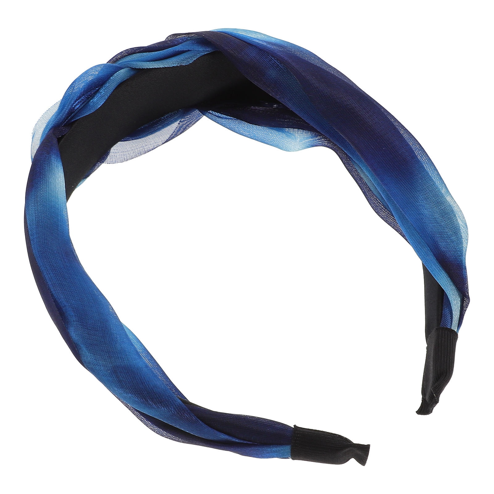 CTIRCHIU Headband for Women 1Pack Wide Blue Cloth Plastic Comfortable ...