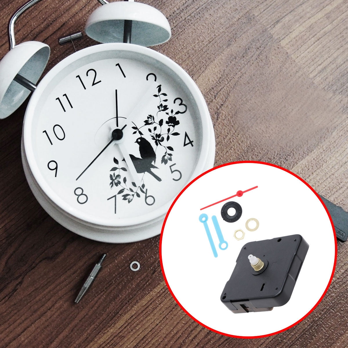 CTIRCHIU Home Clock Movement Set Black Easy to Install Clock Accessory ...
