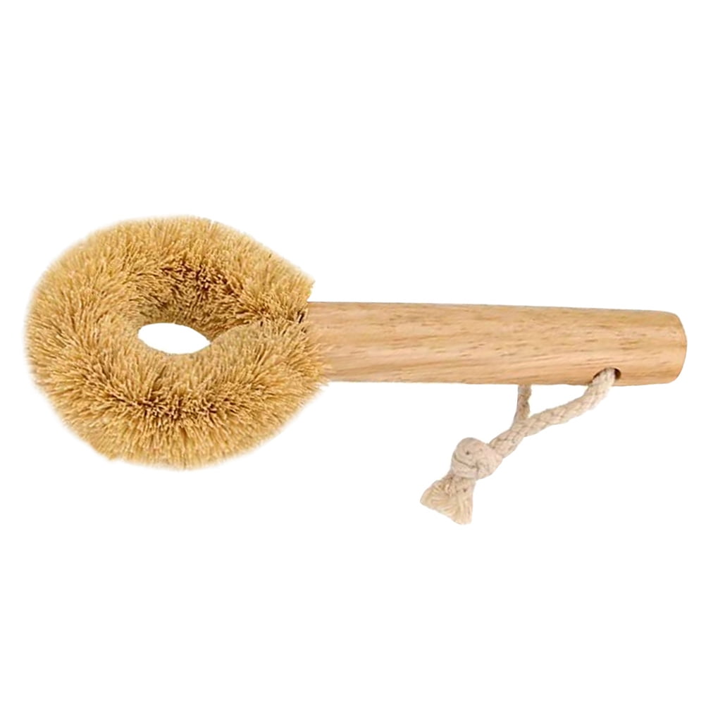 CTIRCHIU Kitchen Cleaning Brush with Wooden Handle, Synthetic Bristles ...