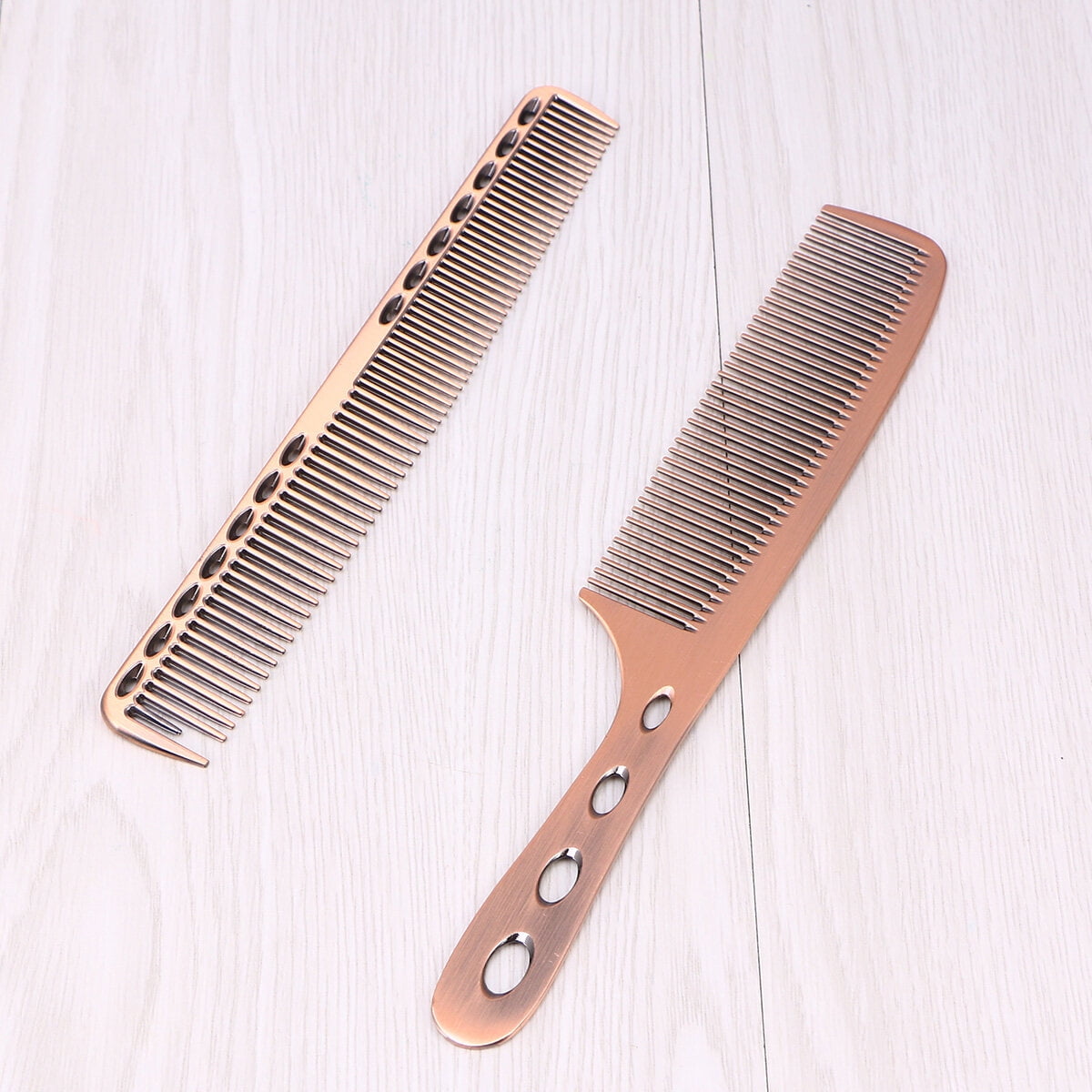 CTIRCHIU Aluminum Barber Comb Set with Two Salon Hairdressing Combs ...