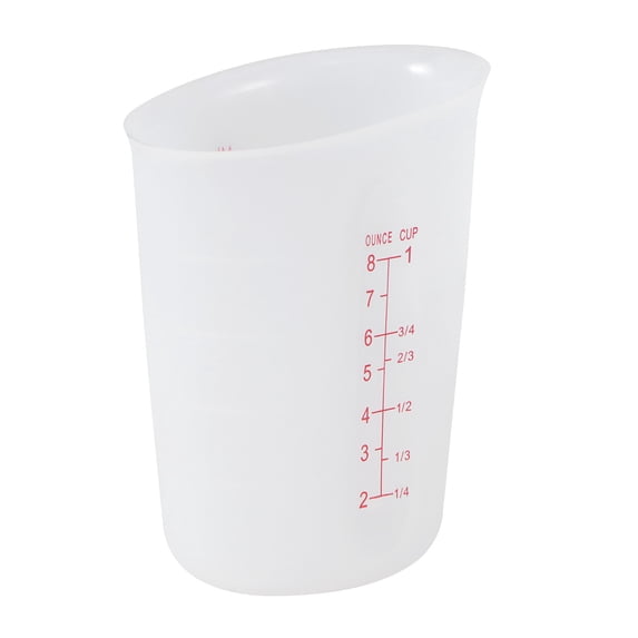CTIRCHIU Measuring Beaker White Silicone Container with Graduations ...