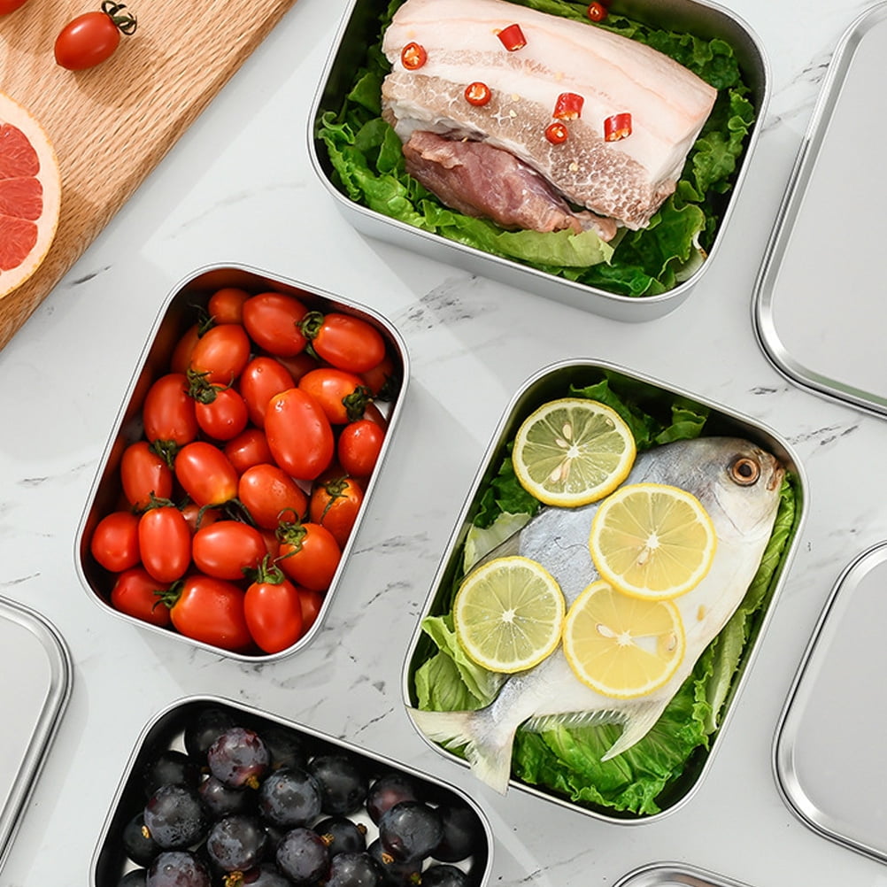 CTIRCHIU Microwave-safe Lunch Box Food Transport Containers Stainless ...