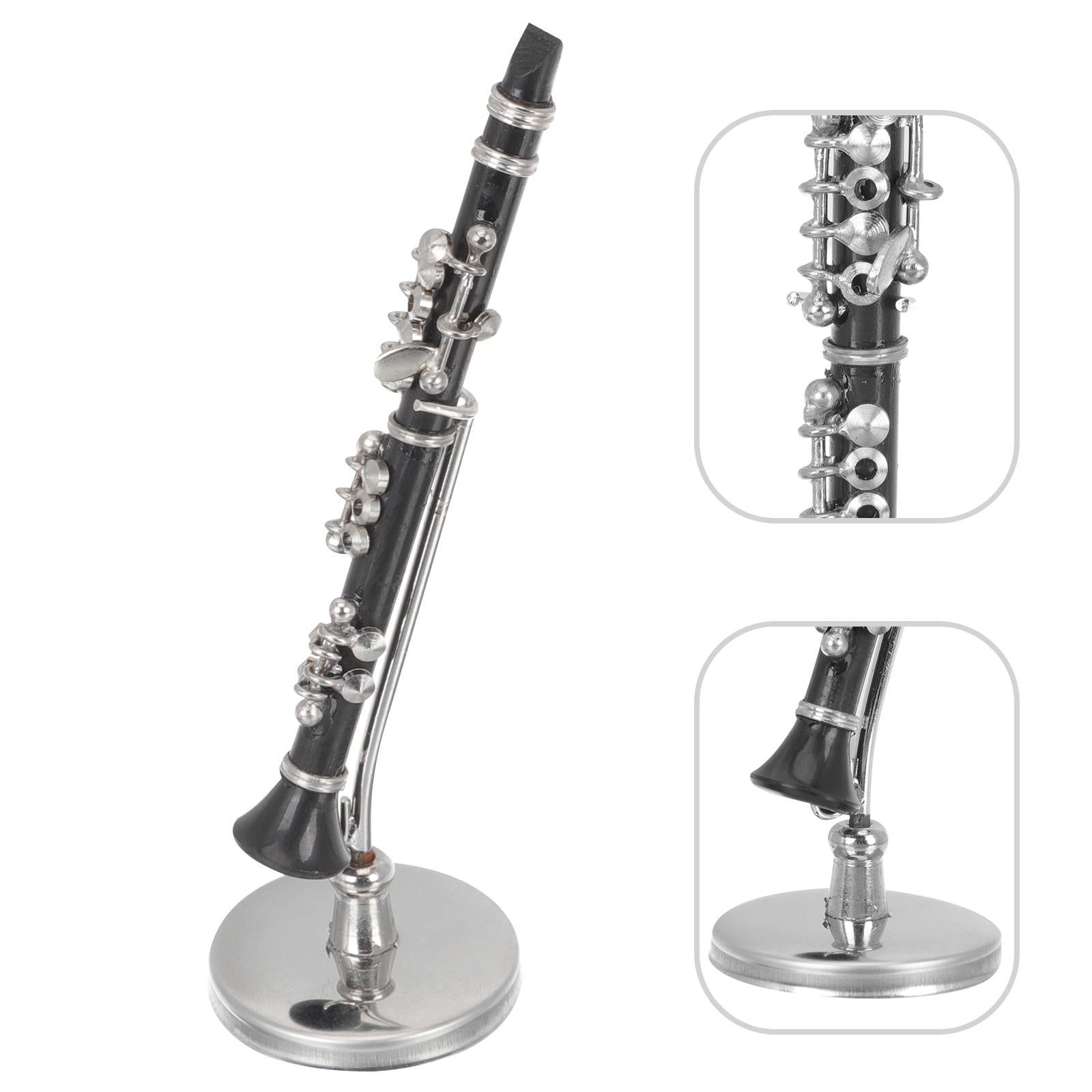 CTIRCHIU Mini Clarinet Model Copper Model Display Musical Instruments ...