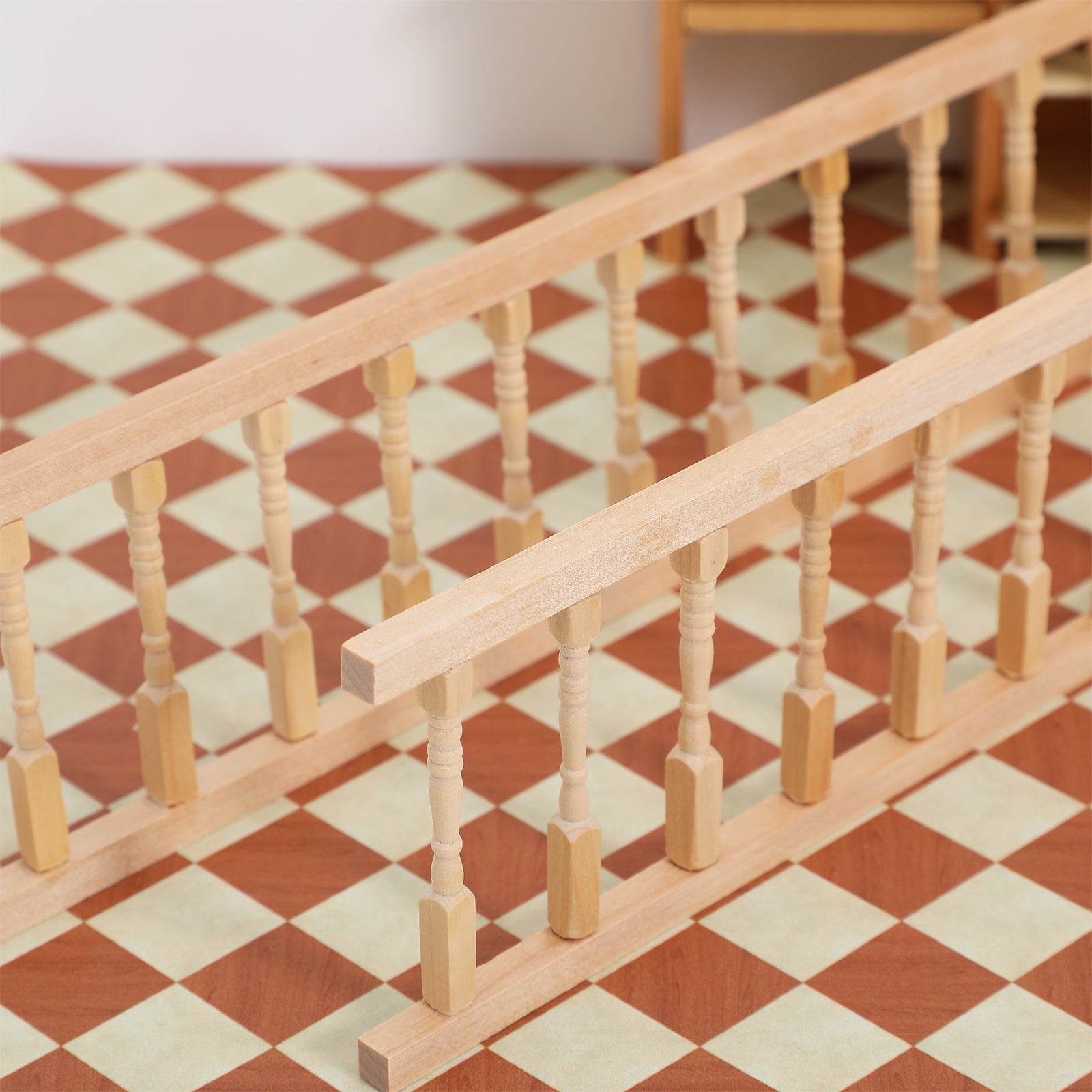 CTIRCHIU Dollhouse Miniature Handrails Miniature Design 2Pcs 11.99X2 ...