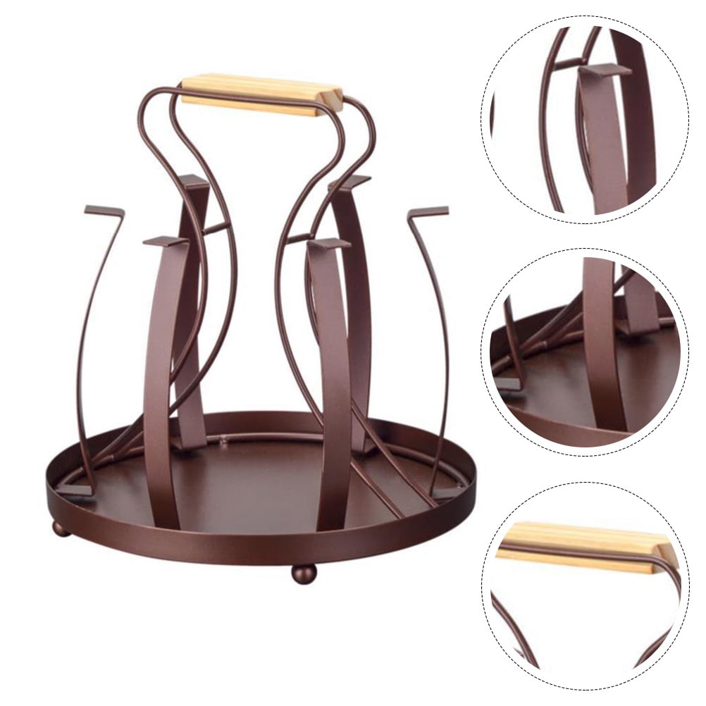 CTIRCHIU Mug Hanger Kitchen Mug Rack Brown Wood Drying 1Pack Kitchen ...