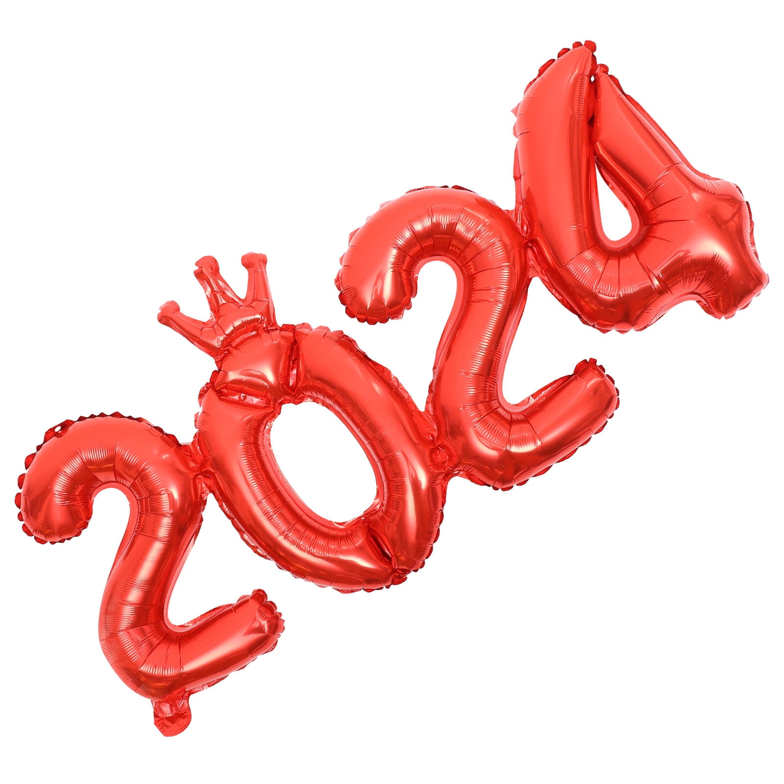 CTIRCHIU New Year Balloon Aluminum Foil Number Shape Red 1 Set ...