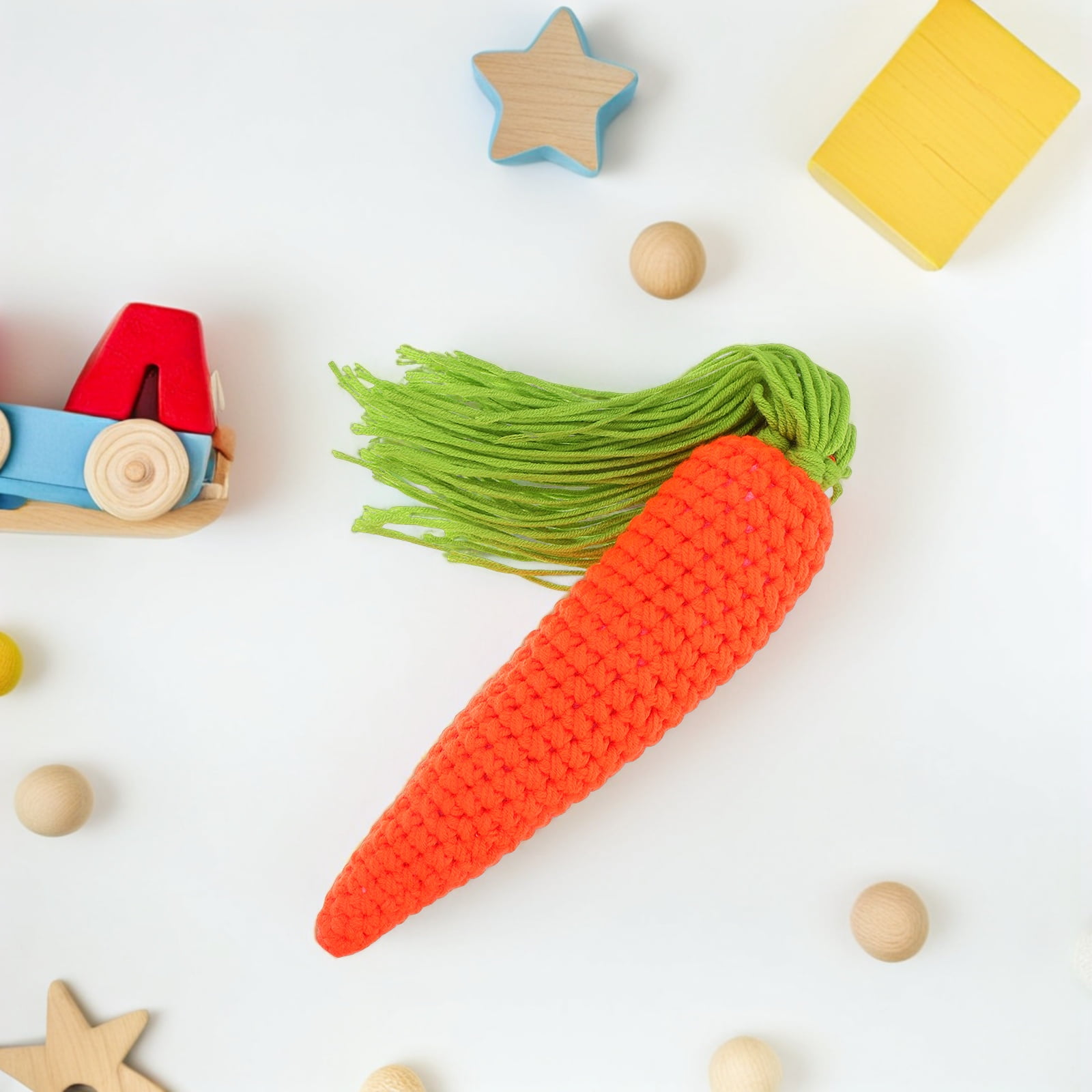 CTIRCHIU Orange Wool Yarn Crochet Carrot Prop for Photography, Knitted ...