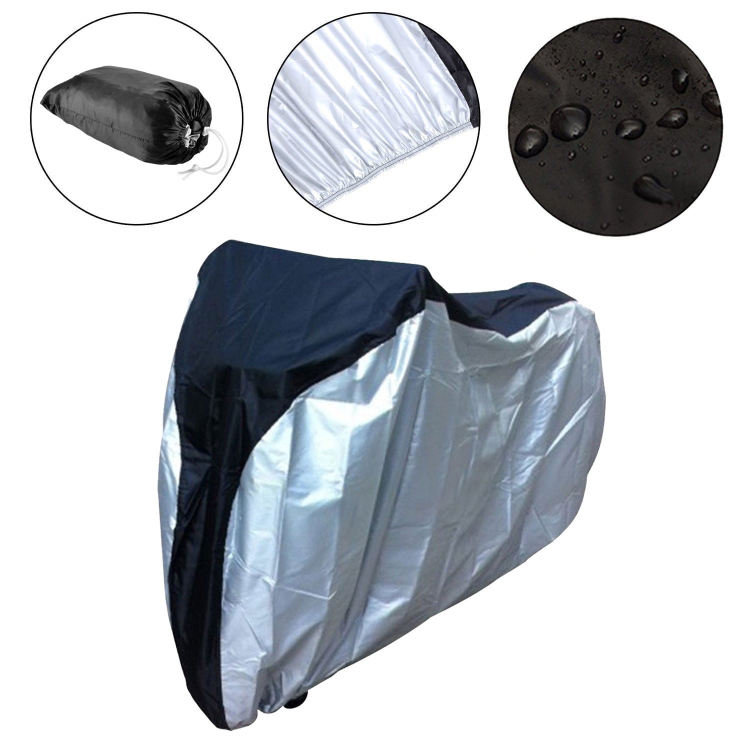 CTIRCHIU Outdoor Waterproof Bike Cover Featuring Lockhole and Lightweight Portable Design ...