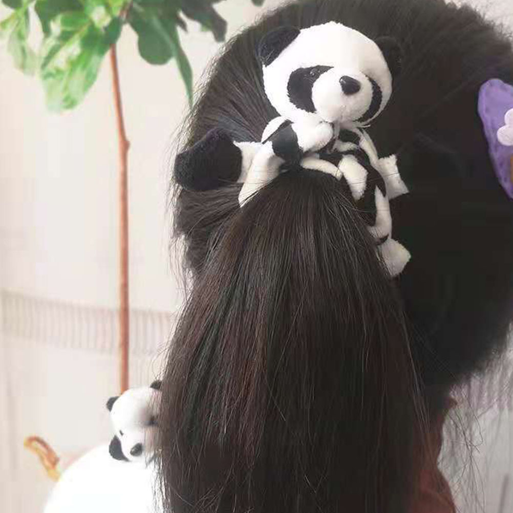 CTIRCHIU Panda Hair Ties Hair Management No Hair Damage Fabric for ...