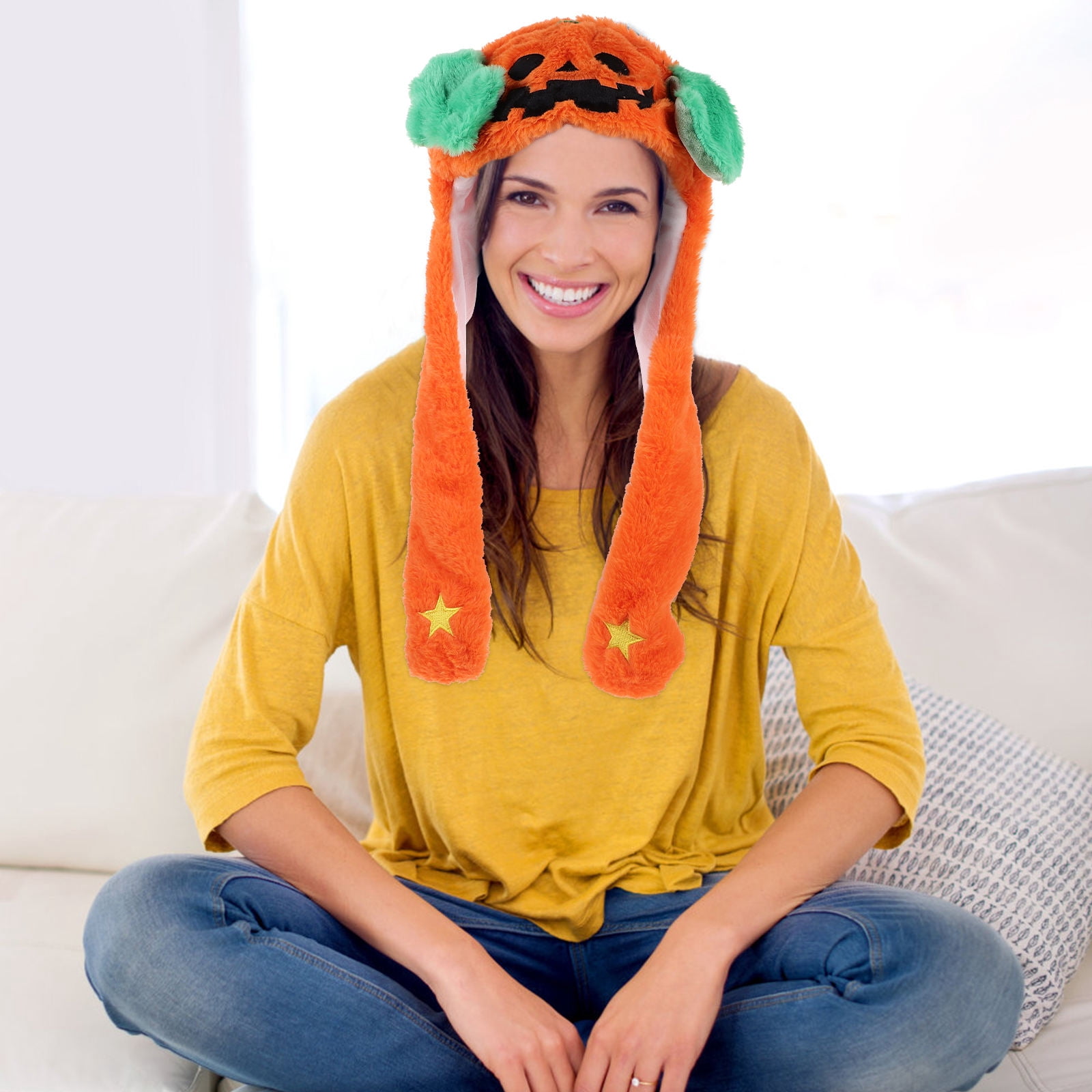 CTIRCHIU Plush Cartoon Hat Orange Fibre Plush PP 21.3x9.8in Cosplay Cap ...