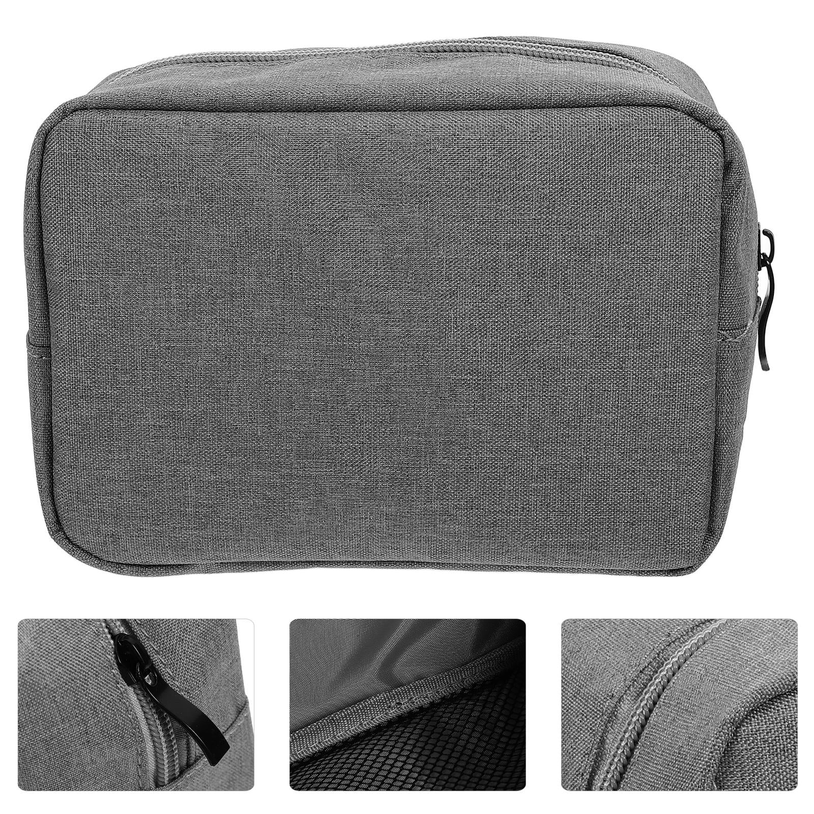 CTIRCHIU Portable Grey Rectangular Electronic Accessories Organizer ...