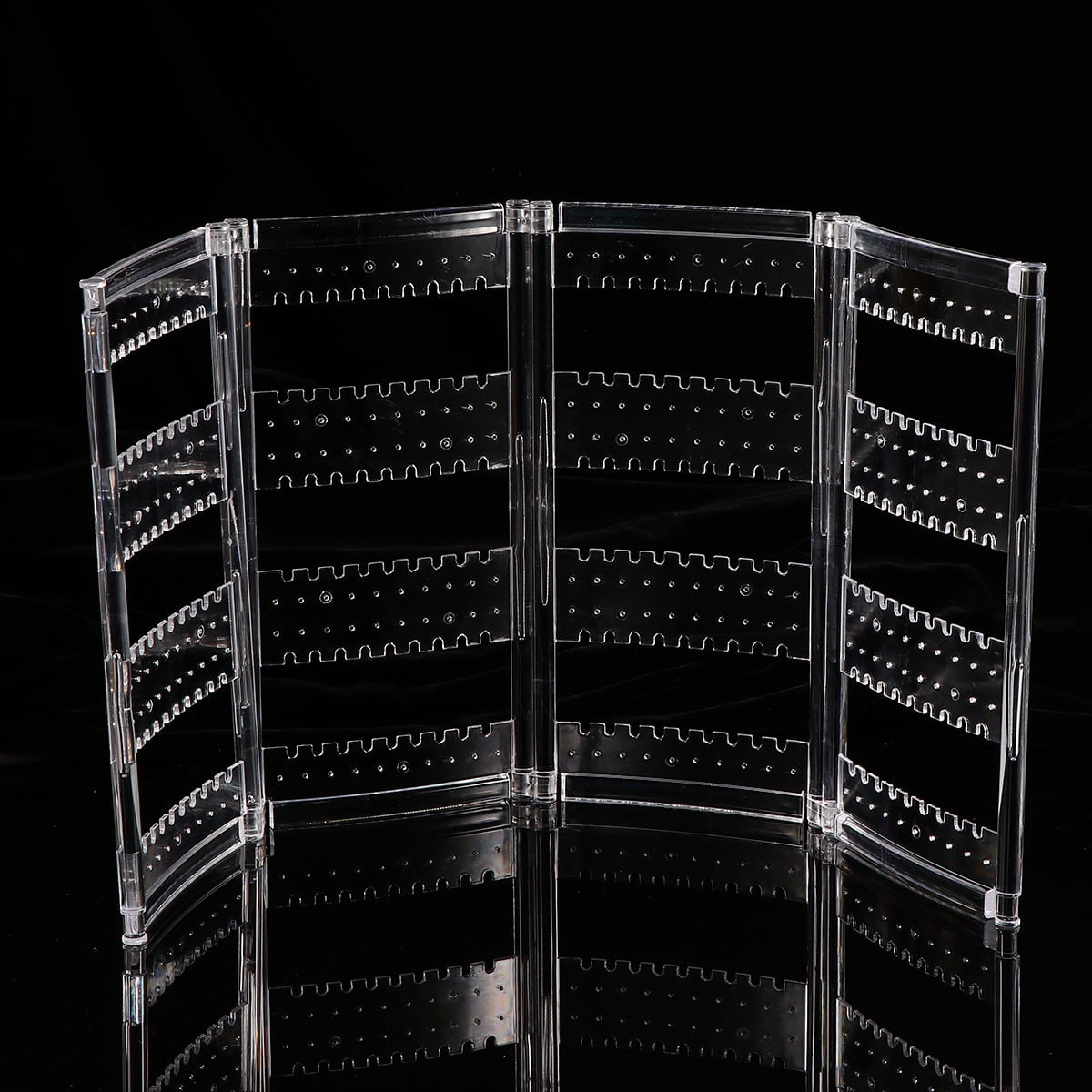 CTIRCHIU Portable Transparent Jewelry Display Stand for Earrings and ...